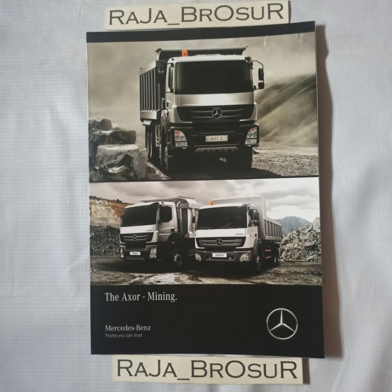 Jual Poster brosur katalog leaflet Mercedes Benz The Axor Mining Axor ...