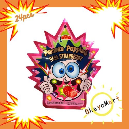 Jual Permen Popping meletuk Rasa Strawberry / magic pop candy stoberi ...