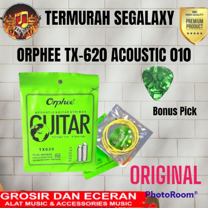 Jual Senar Orphee Acoustic 010 senar gitar orphee tx620 akustik 010 ...
