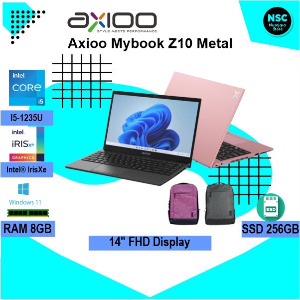 Jual Axioo Mybook Z10 Metal Core I5-1335U 8GB 256GB SSD 14" FHD WIN11 | Shopee Indonesia