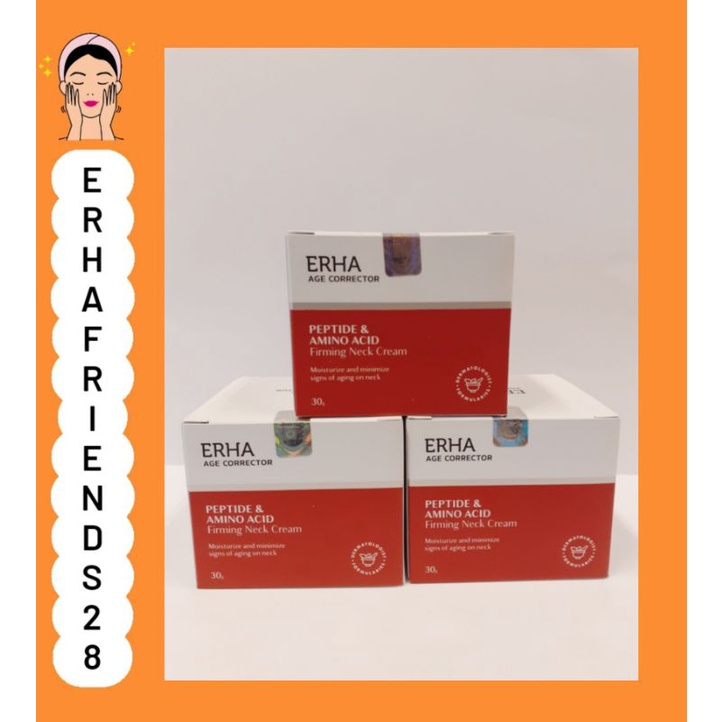 Jual ERHA AGE CORRECTOR PEPTIDE & AMINO ACID FIRMING NECK CREAM 30G ...