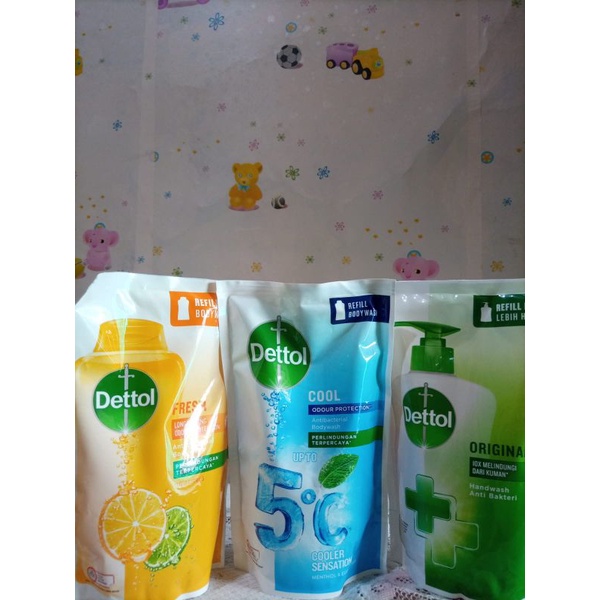 Jual Dettol Handwash 400ml dan Body Wash 410ml Refill | Shopee Indonesia