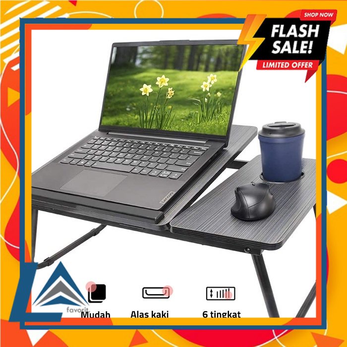 Jual (LA FAVORITE). Meja Lipat Laptop Up-Down Bahan Metal Berkualitas ...