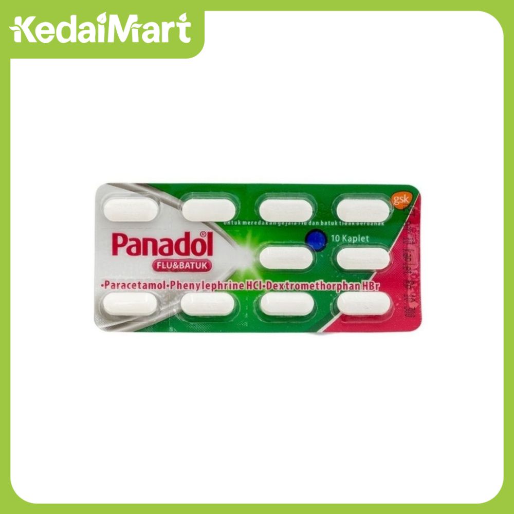 Jual Panadol Flu & Batuk 1 Blister Isi 10 Kaplet | Shopee Indonesia