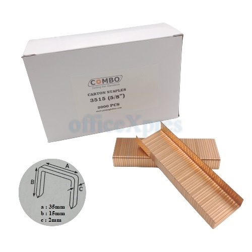 Jual Isi Staples Karton / Isi Staples Kardus 3515 (5/8") Combo | Shopee ...