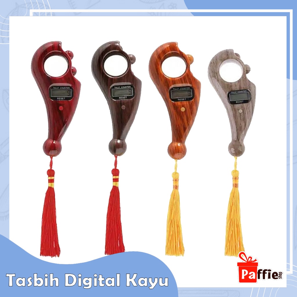 Jual Wooden Digital Tally / Tasbih Digital Kayu Counter Alat Hitung ...