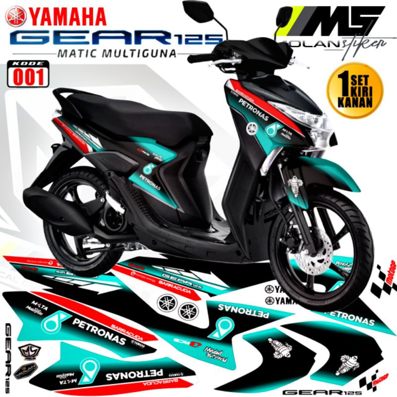 Jual Decal Sticker Striping Variasi Yamaha Mio GEAR 125 PETRONAS ...