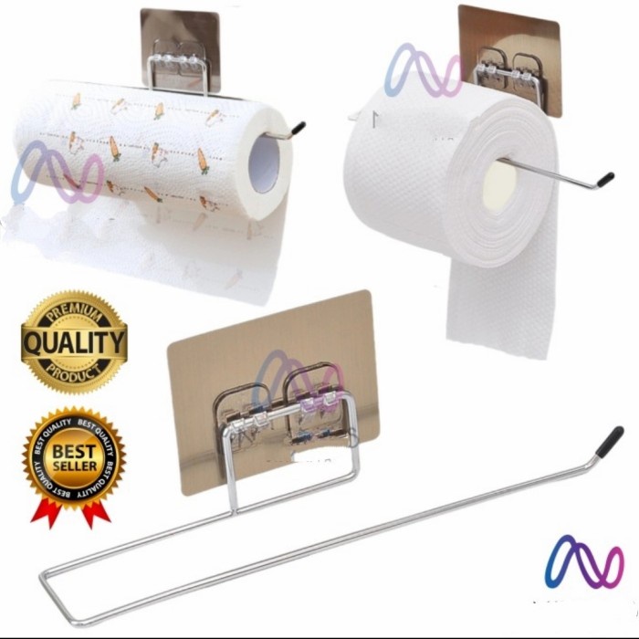 Jual ] Gantungan tisu tissue rol roll tempel baskom ember dapur ...