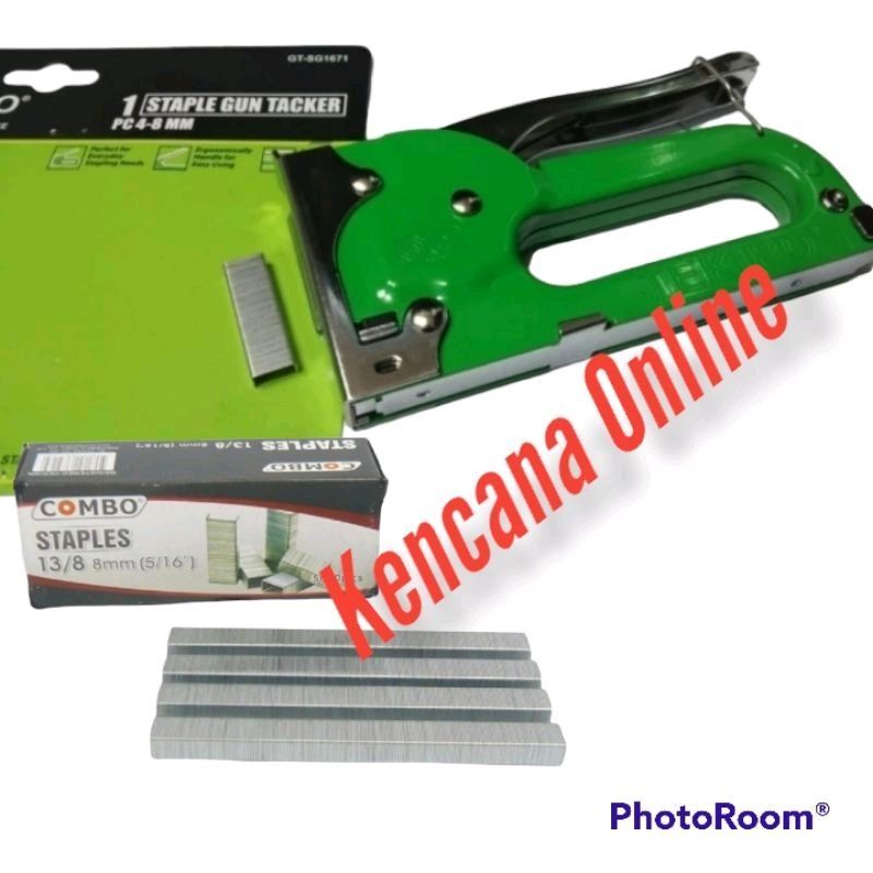 Jual Tekiro staples jok motor set isi staples 8 mm combo - stapler ...