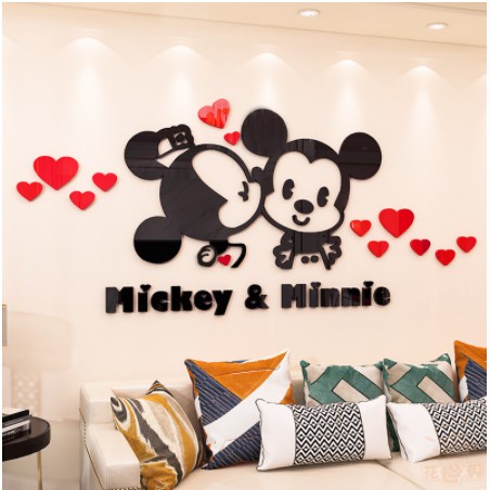 Jual STICKER DINDING DIY AKRILIK MODEL KARTUN MlCKEY M0USE LUCU ...