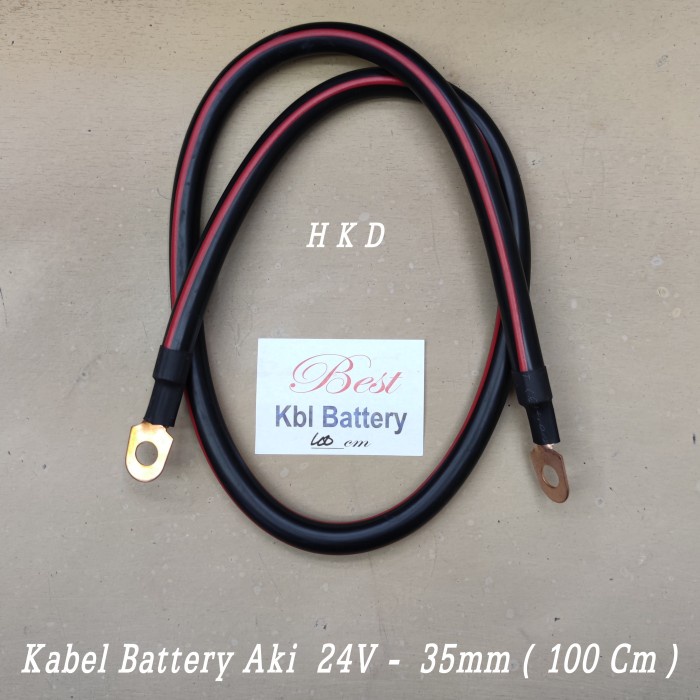 Jual KABEL BATTERY AKI / ACCU MOBIL 35MM - 24V ( 100 CM ) " BEST " | Shopee Indonesia
