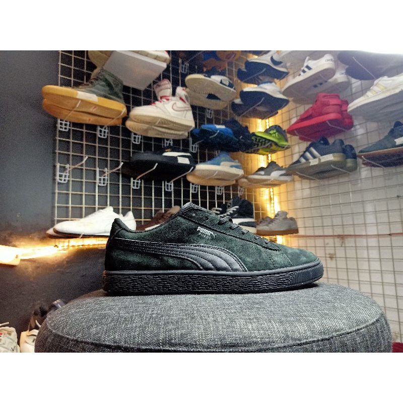 Jual Sepatu Puma Suede Triple Black Hitam Full | Shopee Indonesia