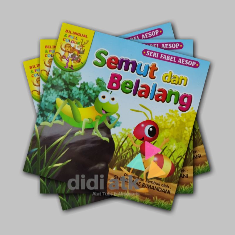 Jual Buku Dongeng Cerita Anak Bergambar Tema Semut Dan Belalang