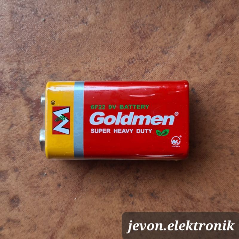 Jual Baterai Goldmen 9 V Volt Super Heavy Duty Battery 9V Batrei Kotak ...