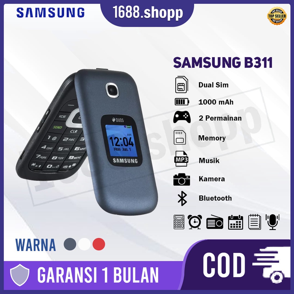 Jual HP SAMSUNG LIPAT GM-B311V DUAL SIM HP SAMSUNG B311 | Shopee Indonesia