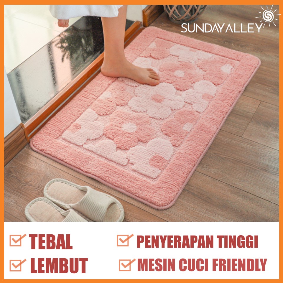 Jual Sunday Alley - Keset Kamar Tidur Kamar Mandi Serap Air Tebal ...