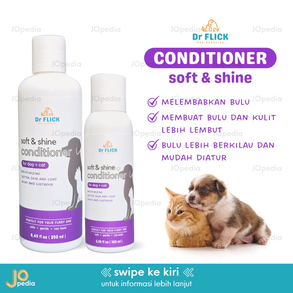 Jual DR FLICK Conditioner Kucing Anjing Grooming Bulu Lembut Berkilau ...