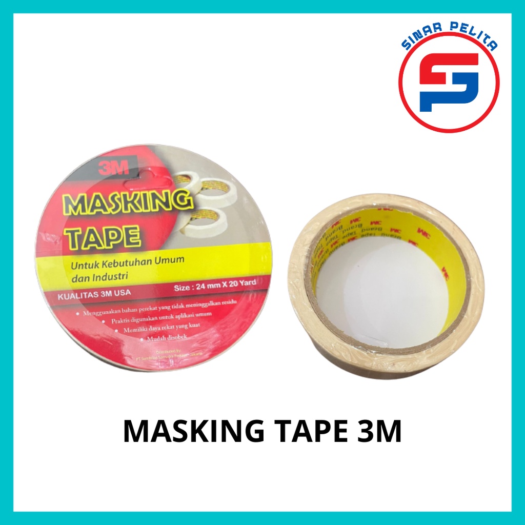Jual ISOLASI KERTAS / 3M / ISOLASI DUCO / MASKING TAPE / PLESTER DICO | Shopee Indonesia