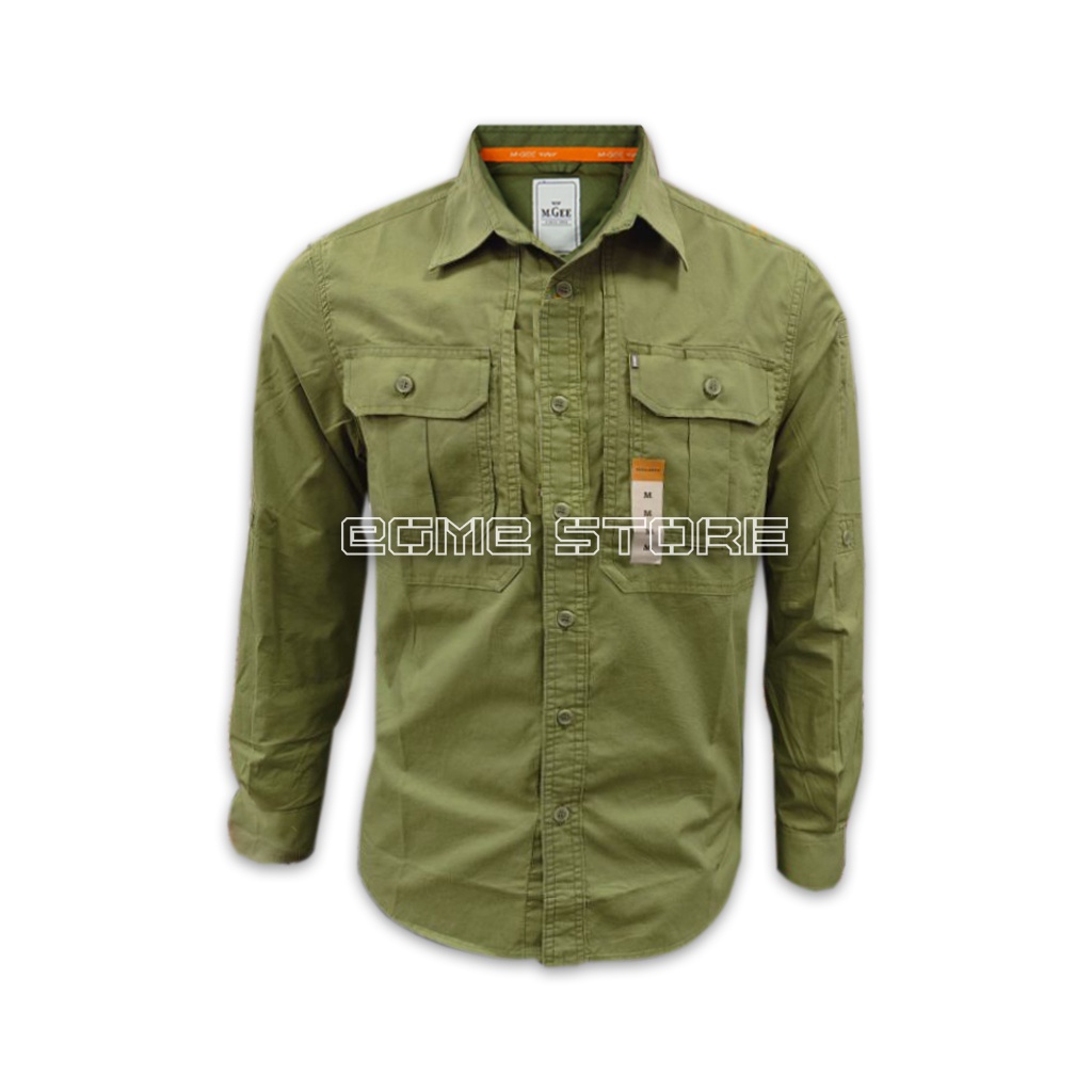 Jual Kemeja Mgee Lengan Panjang Outdoor Gordon C062 | Shopee Indonesia