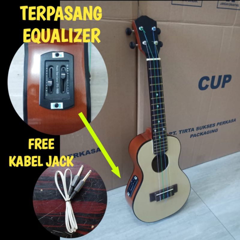Jual PROMO TERMURAH!!! Ukulele Akustik Elektrik Ukuran 23 inc senar 4 ...