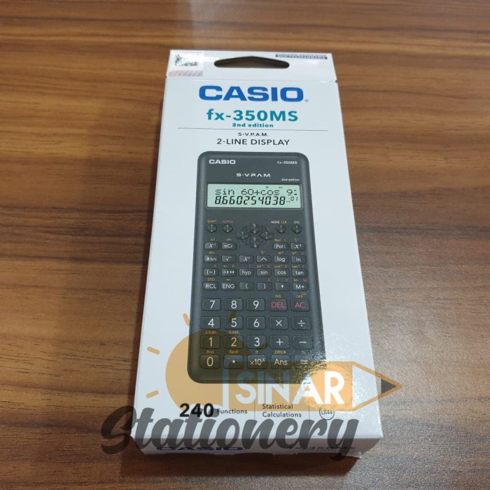 Jual KALKULATOR SCIENTIFIC CASIO FX 350MS PLUS 2 #ORIGINAL | Shopee Indonesia
