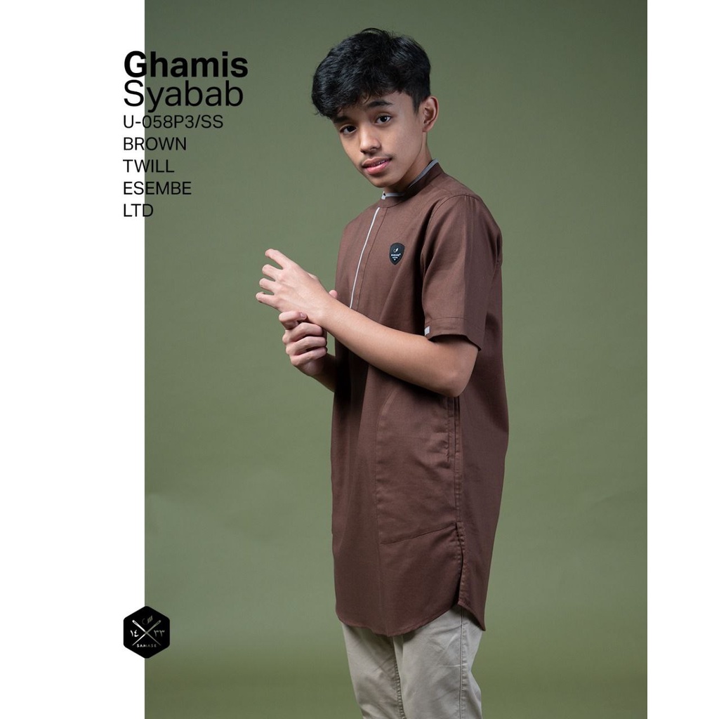 Jual SAMASE GGHAMIS SYABAB U058 Baju Koko Muslim Anak Remaja Laki laki ...