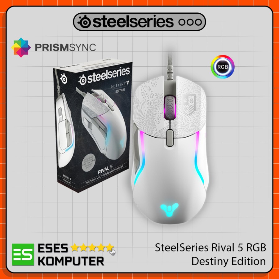 Jual Mouse SteelSeries Rival 5 Destiny Edition RGB | Ergonomic Mouse ...