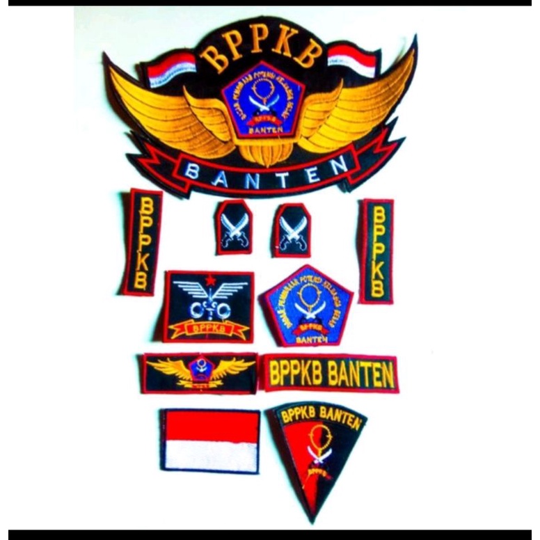 Jual logo atribut bordir BPPKB banten lengkap | Shopee Indonesia Jual logo atribut bordir BPPKB banten lengkap | Shopee Indonesia