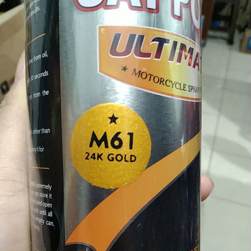 Jual cat spray pilok pilox cat semprot sapporo ultimate saporo m61 24K ...