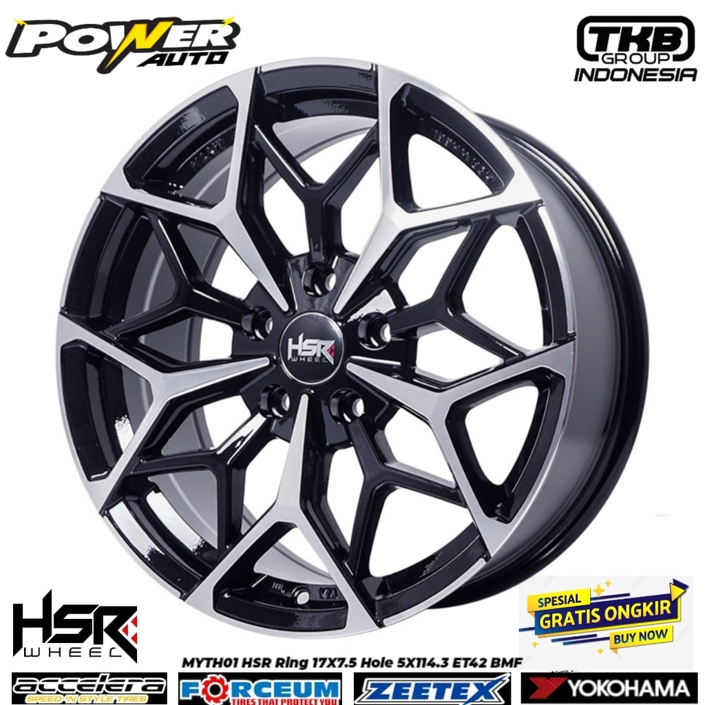 Jual VELG MOBIL VARIASI RING 17 LEBAR 7,5 BUAT ERTIGA, INNOVA, TERIOS HSR MYTH01 BMF | Shopee ...