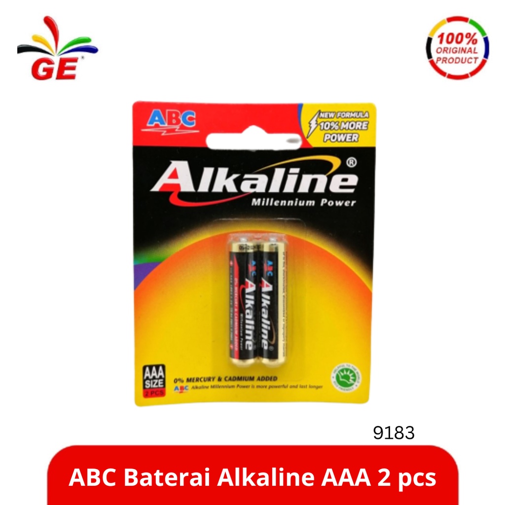 Jual ABC - Baterai Alkaline AAA Isi 2 Pcs 9183 | Shopee Indonesia