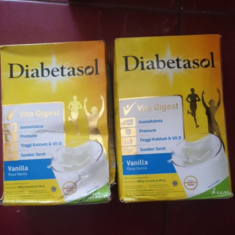 Jual Diabetasol vita digest Vanila 600g/570g ( 2 sachet @ 300g ...
