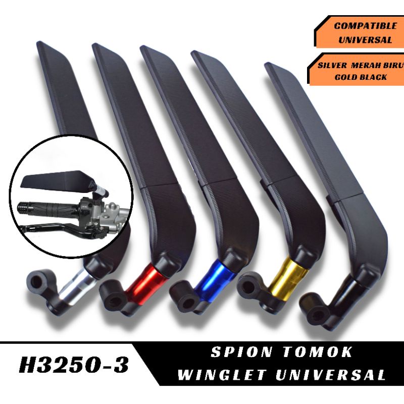 Jual Spion Winglet Stang Rear Mirror Full CNC Universal Pcx Adv Vario ...