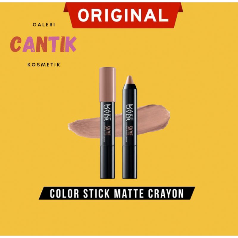 Jual Make Over Color Stick Matte Crayon/Makeover Lipstik Crayon Matte ...