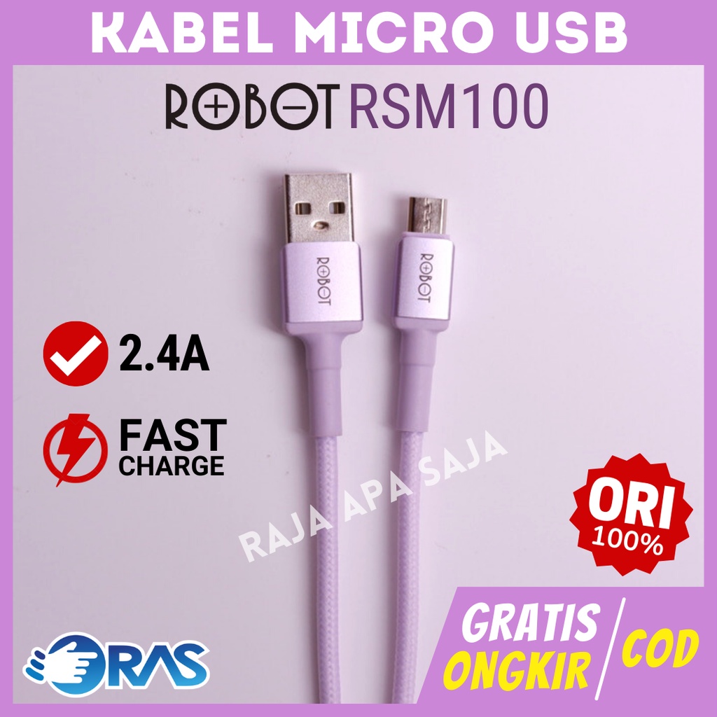 Jual Kabel Data Charger Micro USB Fast Charging 2.4A Casan Mikro HP Tab ...