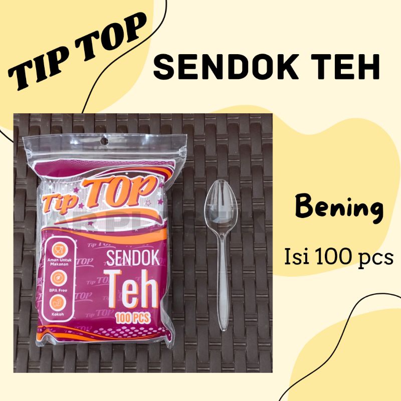 Jual Sendok Teh Plastik / Sendok Teh Bening / Sendok Teh Tip Top ...