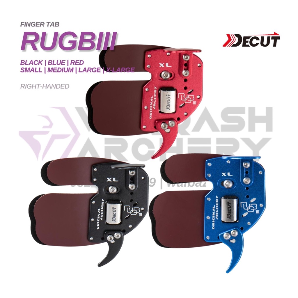 Jual DECUT RUGB3 RUG III RUGBIII Leather Finger Tab Recurve | Shopee ...