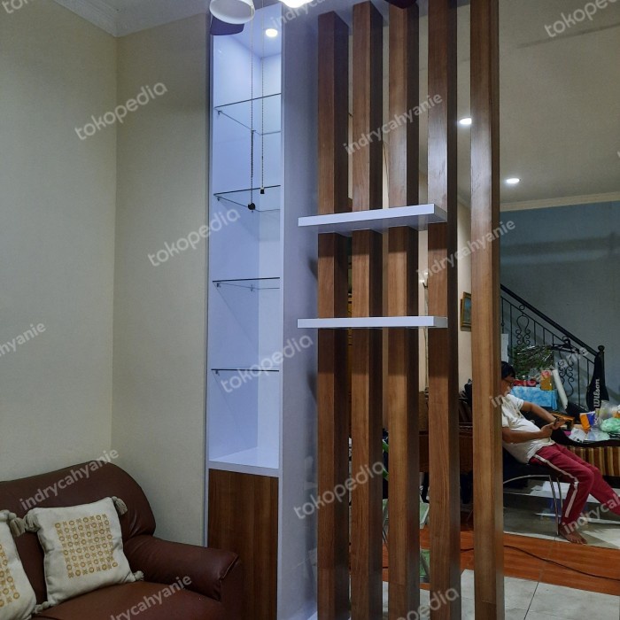 Jual partisi ruangan sketsel pembatas hpl custom minimalis modern ...