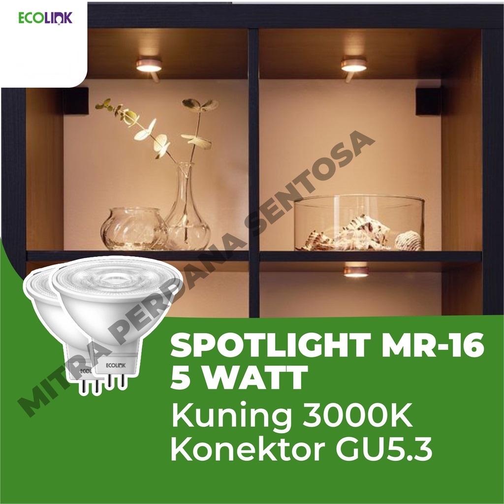 Jual LAMPU SPOTLIGHT LED ECOLINK BY 5 WATT / MR16 / GARANSI 1 TAHUN ...