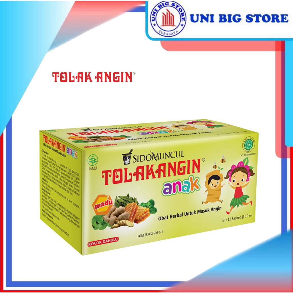 Jual Tolak Angin Anak Cair Plus Madu Anak 10 ml x 12 Sachet BOX ...