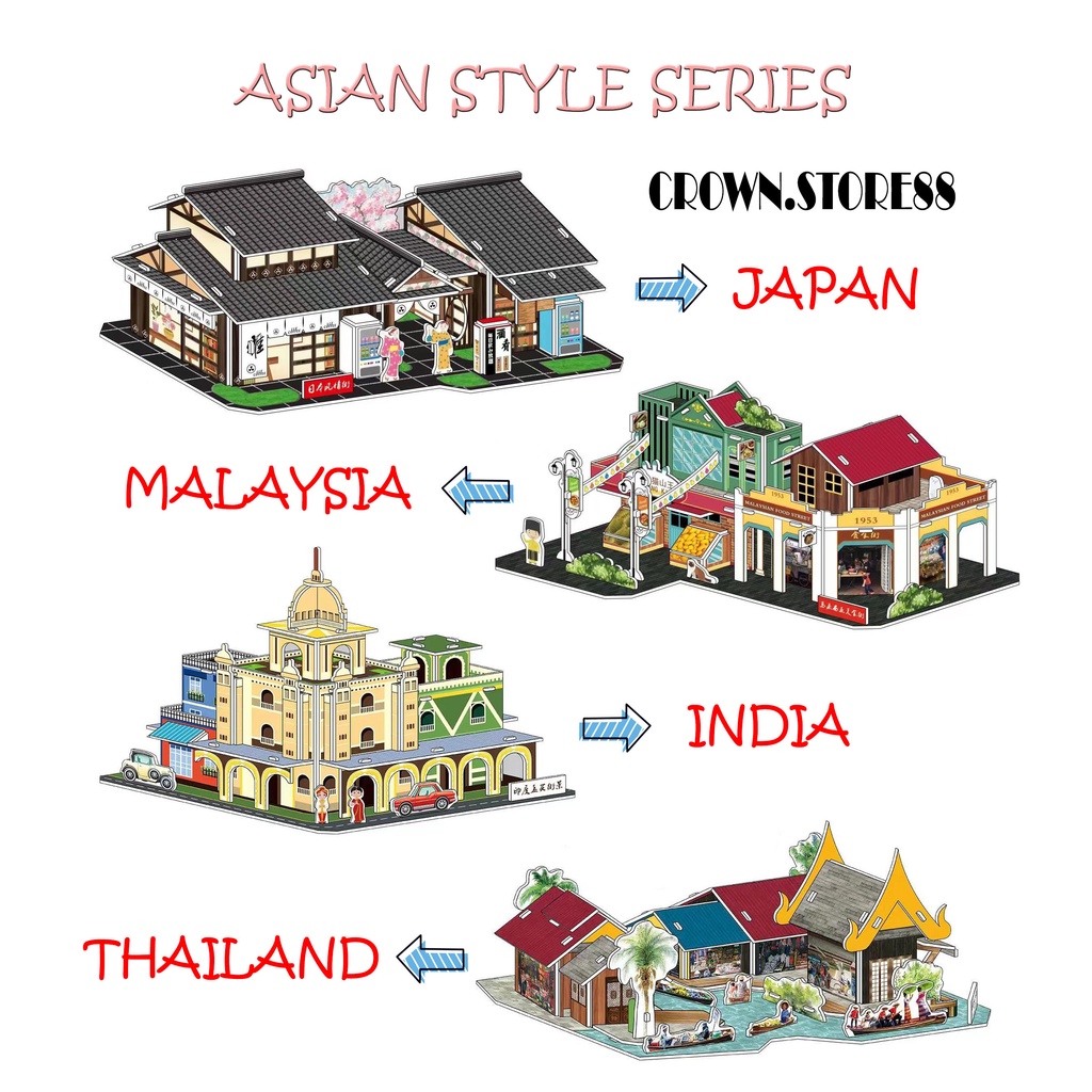 Jual Puzzle 3D FOAM Ukuran Besar Asian Style / Mainan edukasi anak ...