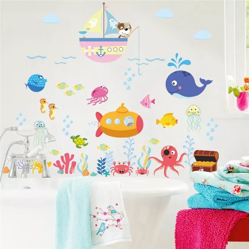 Jual Wall Sticker Dinding Anak premium Ikan Fish Stiker Dekorasi Kamar ...