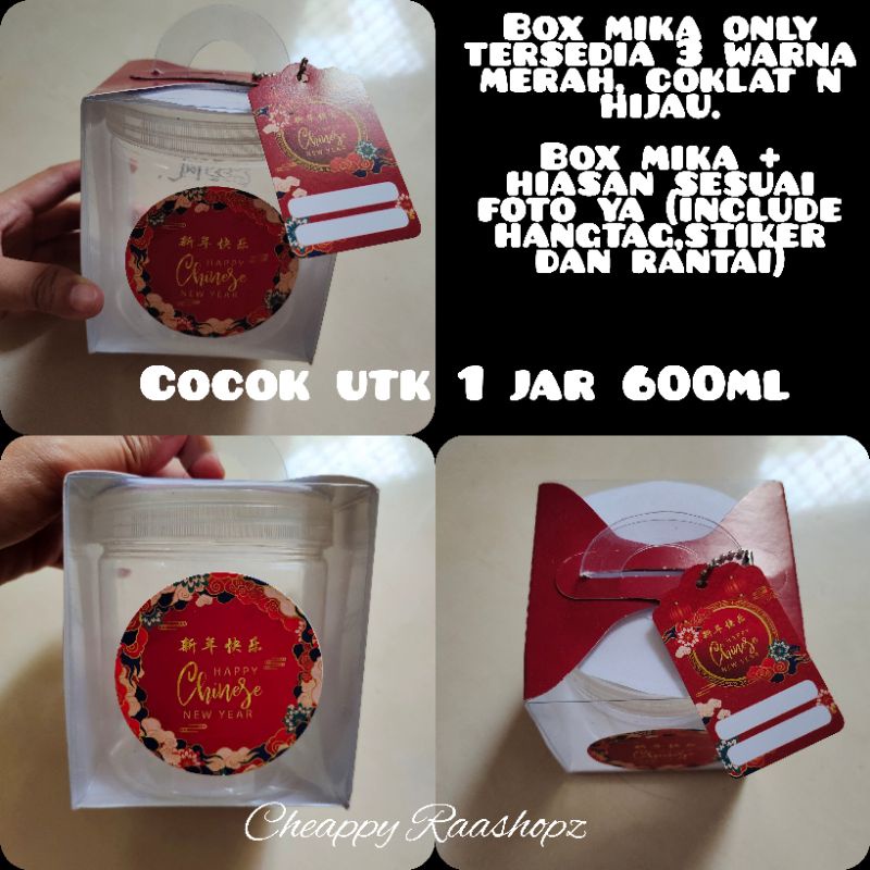 Jual Box 9x9 Box Imlek 1 jar 600ml Box Imlek Cup Cake Box Imlek Muffin ...