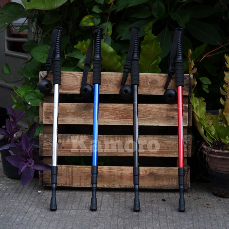 Jual Tongkat Pendaki - Trekking Pole Anti Shock Lurus 135 cm | Shopee ...