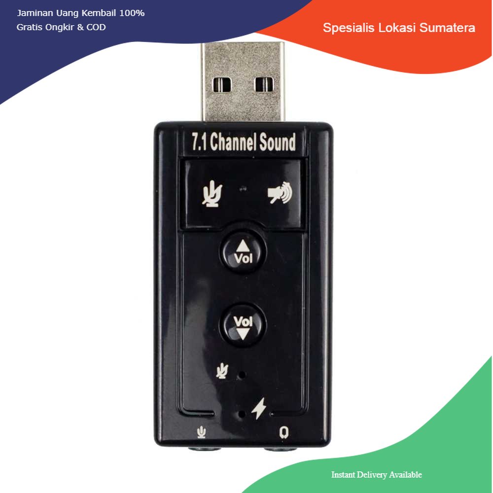 Jual USB 7.1 Channel Sound Card Adapter | Shopee Indonesia