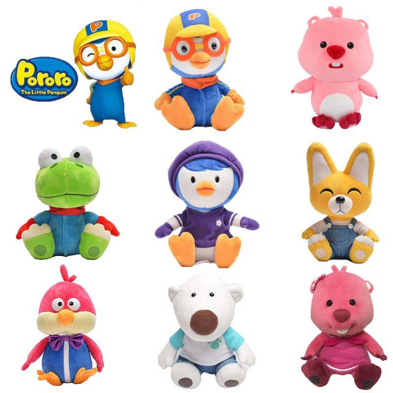 Jual Boneka teman pororo ukuran 35 CM | boneka pororo & friends Pororo ...