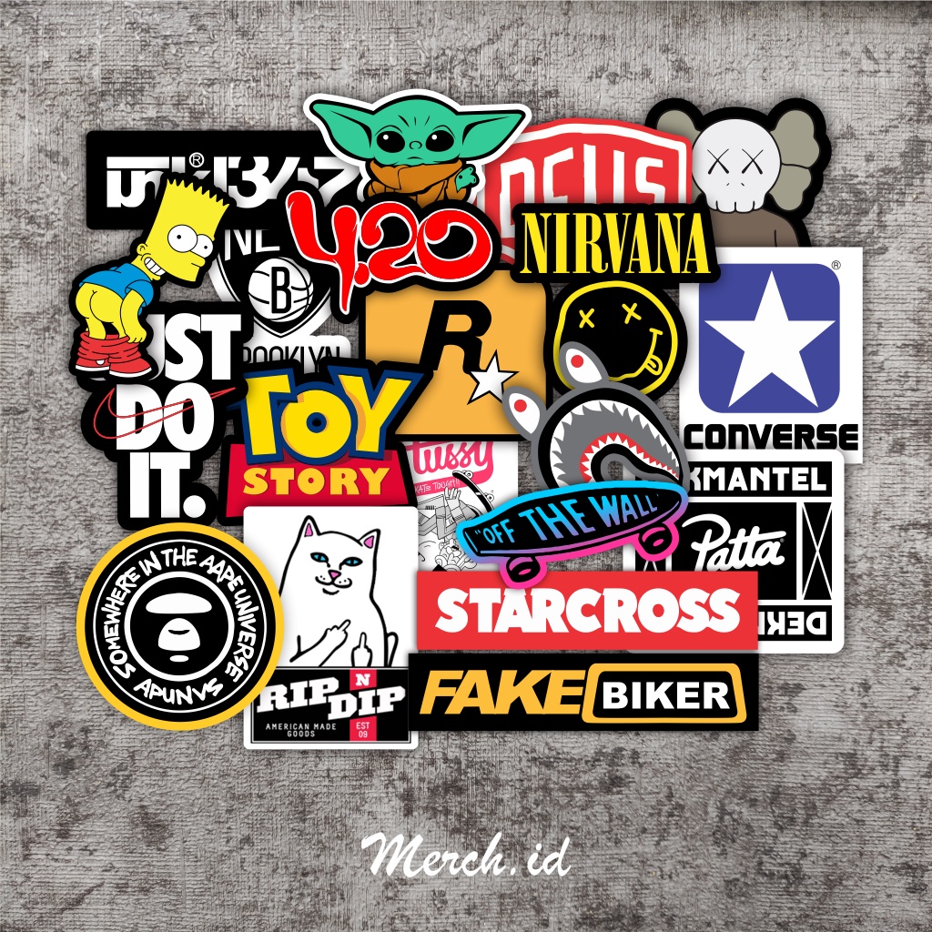 Jual Stiker sticker aesthetic pack series hypeall stiker helm laptop ...