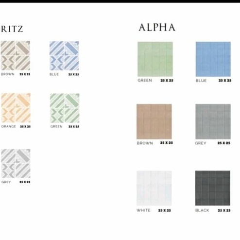 Jual Keramik 25x25 Kasar 9 Motif Ruby, Alpha, Galaxy, Rucola, Riviera ...