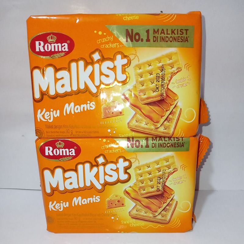 Jual Biskuit Roti Gabin ROMA Malkist Keju Manis Kotak 90Gr | Shopee ...
