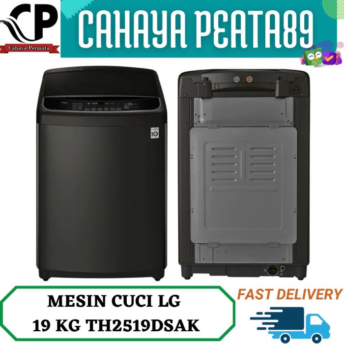 Jual Mesin Cuci Lg Th2519Dsak Top Loading 19Kg Inverter Direct Drive Lg | Shopee Indonesia